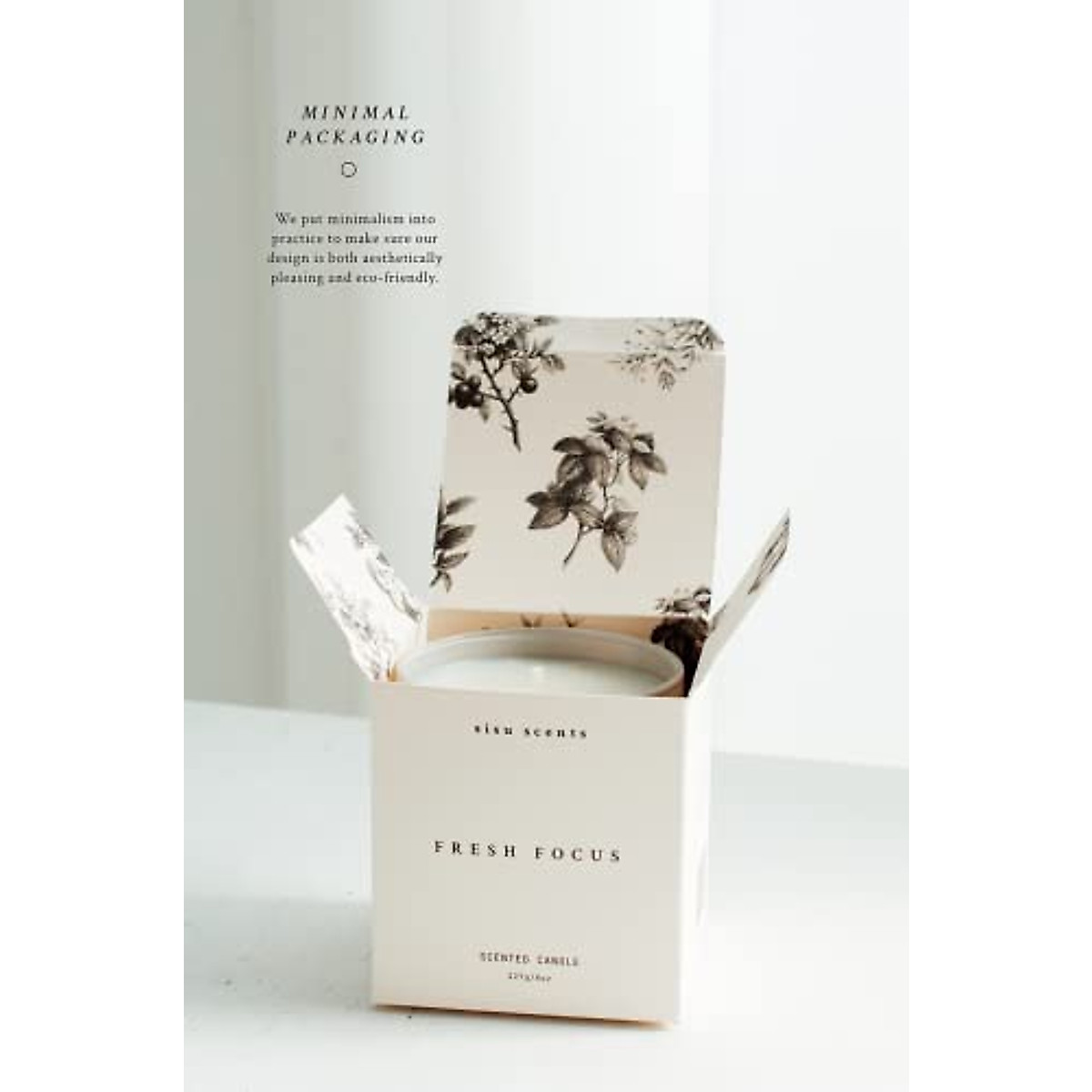 Sisu Scents | Fresh Focus | Sicilian Lemon, Jasmine & Lemon Flower | Luxury Scented Jar Candle | Made in California | Vegan & Clean Burning | 8oz