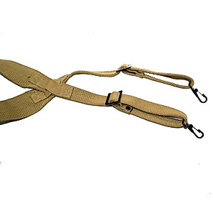 ANQIAO WW2 Repro Us Army M36 Suspenders Combat X Strap Webbing Canvas