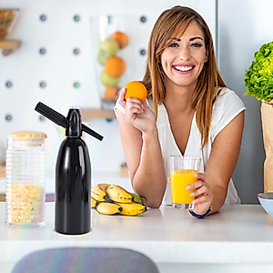 Soda Water Maker, Soda Siphon Bottle, Aluminum Seltzer Water Maker, Soda Water Generator, Soda Water Machine For Making Carbonating Beverages, Soda Machines For Home Kitchen Bar Party