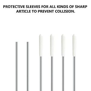 SOLUSTRE 200pcs Universal Dishwasher Rack Tine Prong Repair End Cover Caps Tip Caps Repair Tip Tine Kit Anti Slip Round Tips for Cafe Home Restaurant Bar Supplies