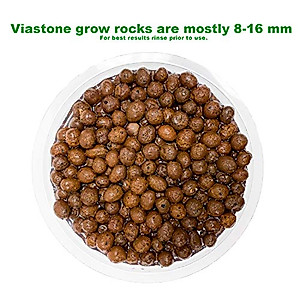 Viagrow VS10 Viastone Expanded Clay Pebbles, 10-Liter Rocks, Premium Growing