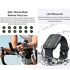 Smart Watch Answer Make Calls, 1.83‘’ Watch Screen ２０２３ Fitness Watches with 37 Sports Blood Oxygen Heart Rate Sleep Monitor, SmartWatch for Women Men for Android iOS Phones (Gold)