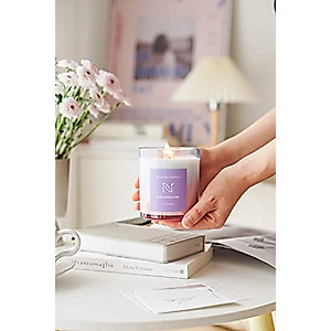 NEVAEHEART Scented Candle for Home,Sandalwood Jasmine,15.17 OZ Candle Gift Set for Women, Natural Soy Wax, Home Fragrance with Gift Box