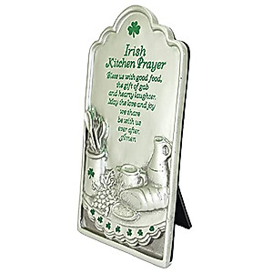 Abbey Gift 36300 (Abbey & CA Gift) Irish Kitchen Prayer Plaque, 3.75"x7", Grey, 3.75 x 7