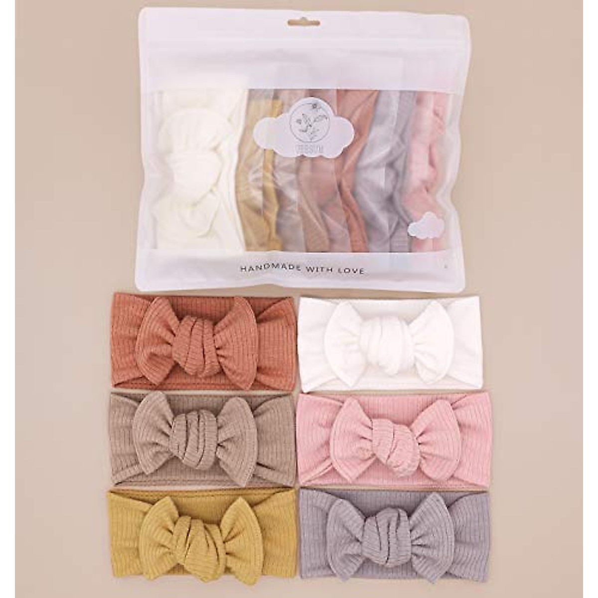 UeeSum Baby Girls Headbands with Bows Infant Toddler Headwrap Hair Accessories