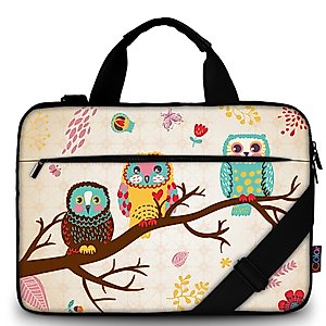 icolor 13" Laptop Shoulder Bag Sleeve Holder,11.6" 12" 13.3 inch Computer Tablet Canvas Handbag Case Notebook Messenger Briefcase