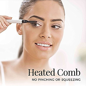 Remington Reveal Lash & Brow Kit, Heated Eyelash Curler and Precision Tweezers with LED light (EC300B)