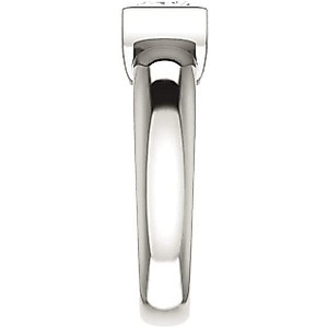 Mois 3 CT Princess Colorless Moissanite Engagement Ring for Women/Her, Wedding Bridal Ring Set, Eternity 14K Solid Gold Diamond Solitaire Half Bezel Set for Her