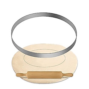 PAMISO Large Empanada Maker, 6 inch Empanada Seal with 7 Inch Dough Cutter Circle, Stainless Steel Empanada Press, Pastry Tools, Pocket Pie