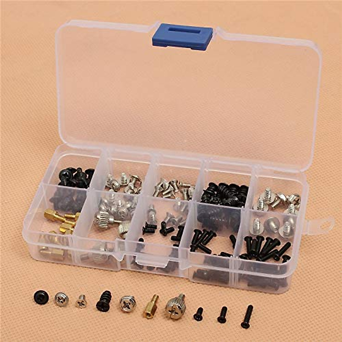 Screw 165pcs/Set Computer Screws Kit for Motherboard PC Case CD-ROM Hard Disk Notebook