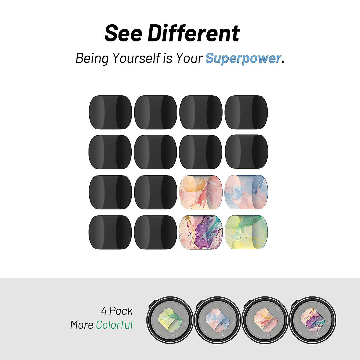 For yeti magnetic slider replacement, for yeti lid magnetic slider replacement, yeti magslider replacement set of 4, Apply to yeti magnet slider lids 10 oz, 16 oz, 20 oz, 26 oz, 30 oz