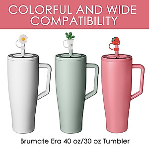 ZIZAISM Straw Cover for Brumate Era 40 oz/30 oz Tumbler, 12mm Straw Cover Cap for Brumate Era 40 oz Accessories - 6Pcs