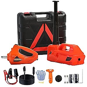 ZAISHANG Electric Car Jack 5T Hydraulic Floor Jack DC 12V Car Jack Kit with Electric Impact Wrench, Car Lift Emergency Tire Change