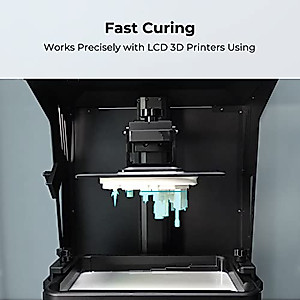 Creality 3D Printer Resin,1KG 405nm UV Curing Resin with High Precision Low Odor Quick Curing Standard Photopolymer Resin for LCD 3D Printers (Clear)