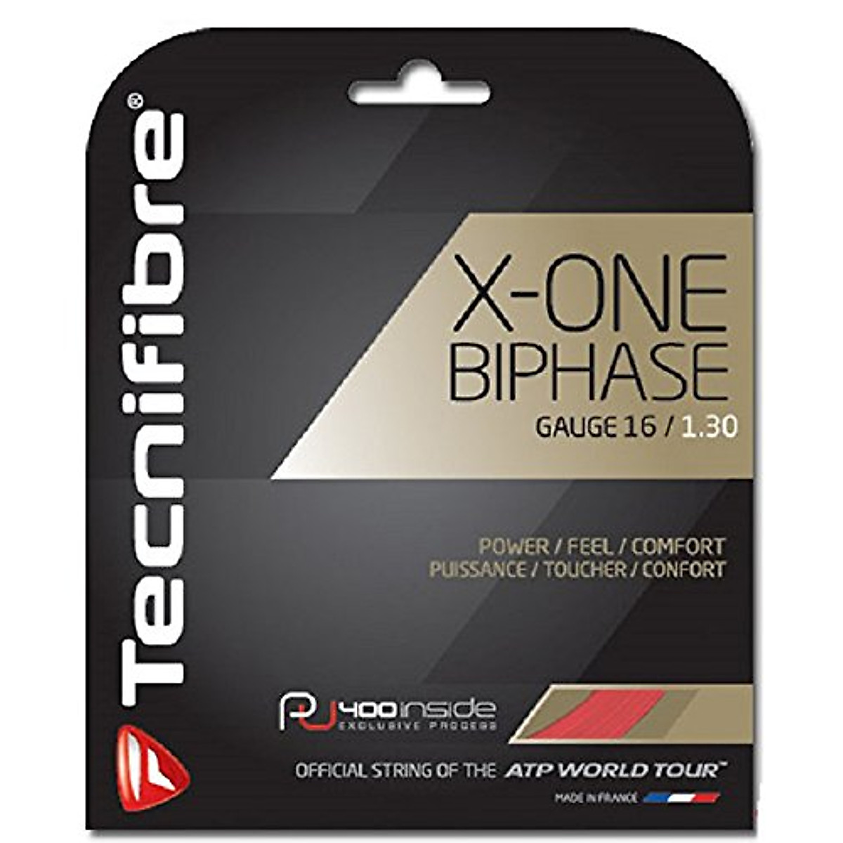 Tecnifibre X-One Biphase (16-1.30mm) String Set (Red)