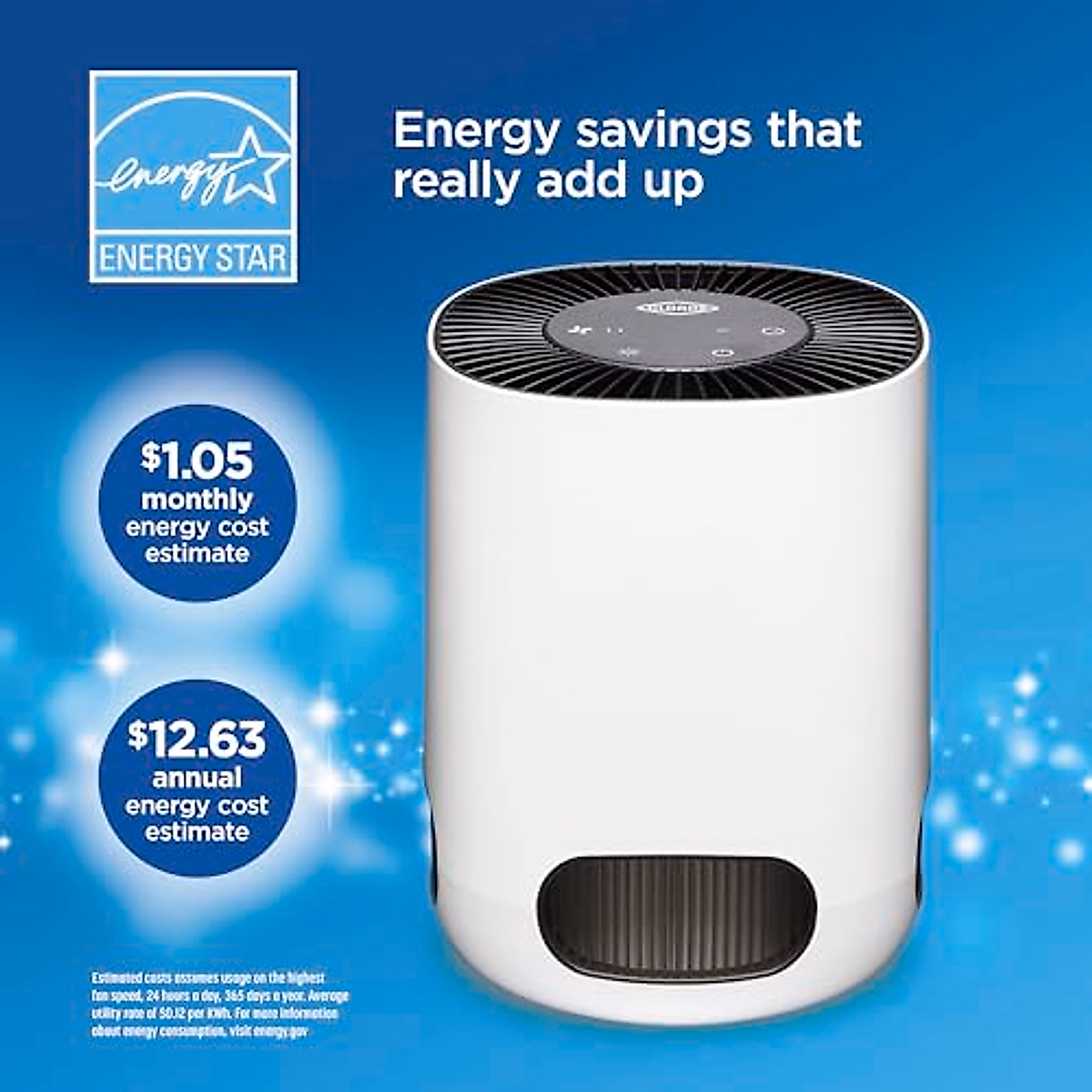 Clorox Air Purifiers for Home, True HEPA Filter, Small Rooms Up to 200 Sq Ft, Removes 99.9% of Mold, Viruses, Wildfire Smoke, Allergens, Pet Allergies, Dust, AUTO Mode, Whisper Quiet