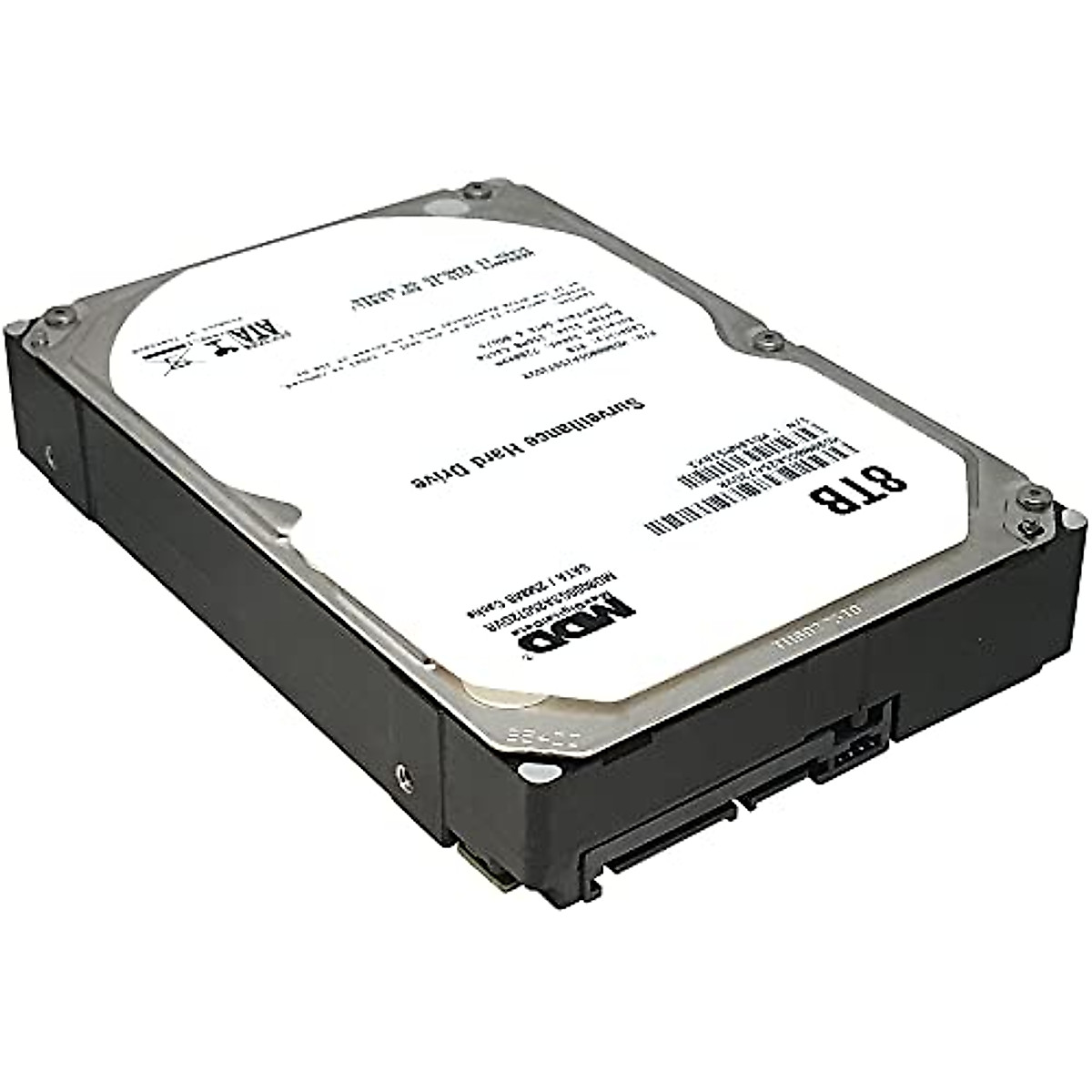 MaxDigitalData 8TB 7200 RPM 256MB Cache SATA 6.0Gb/s 3.5inch Internal Hard Drive for Surveillance (MD8000GSA25672DVR) - 3 Years Warranty
