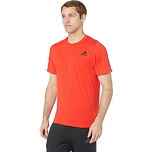 adidas Men's FreeLift Sport Prime Lite Weightlifting Tee, Active Red, Medium
