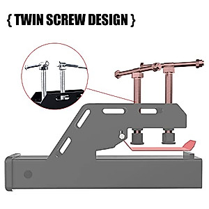 RbhAuto Clamp on Trailer Hitch Receiver, Upgraded Non-Slip 2" Ball Mount Adapter for Tractor Bucket Kubota Deere Bobcat