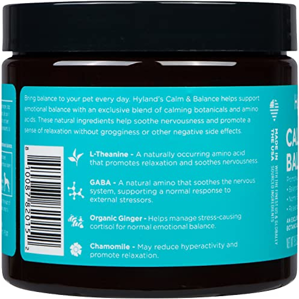 Hyland's Naturals - Dogs - Calm & Balance, 90 Soft Chews, Supports Balanced Behavior, Normal Emotional Balance, Relaxation & Restful Sleep, L-Theanine, GABA & Chamomile, Chicken Liver Flavor