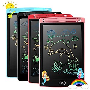 4 Pack LCD Writing Tablet for Kids Colorful Drawing Tablet for 3 4 5 6 7 Years Old Girls and Boys Toys Gifts Reusable Doodle Board 10 Inch for Toddlers Led Drawing pad for Child