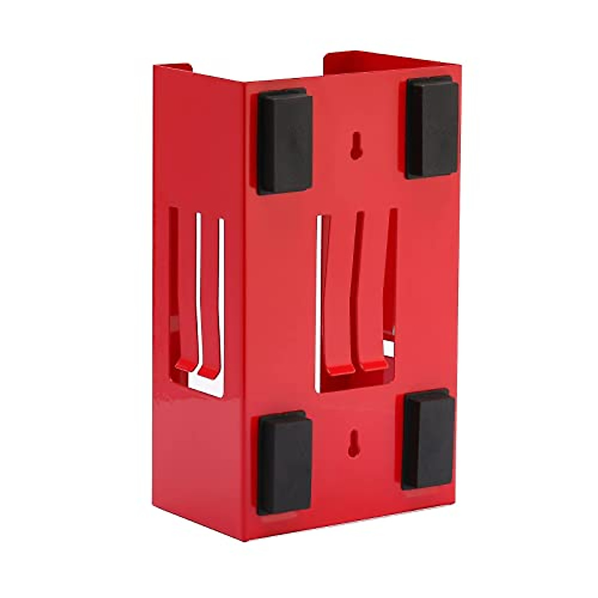 Mayouko Magnetic Glove Dispenser Holder, Red Glove Box Holder Wall Mount for Tissues, Disposal Gloves, Wipes, Tool Cart Accessory, 8LBS