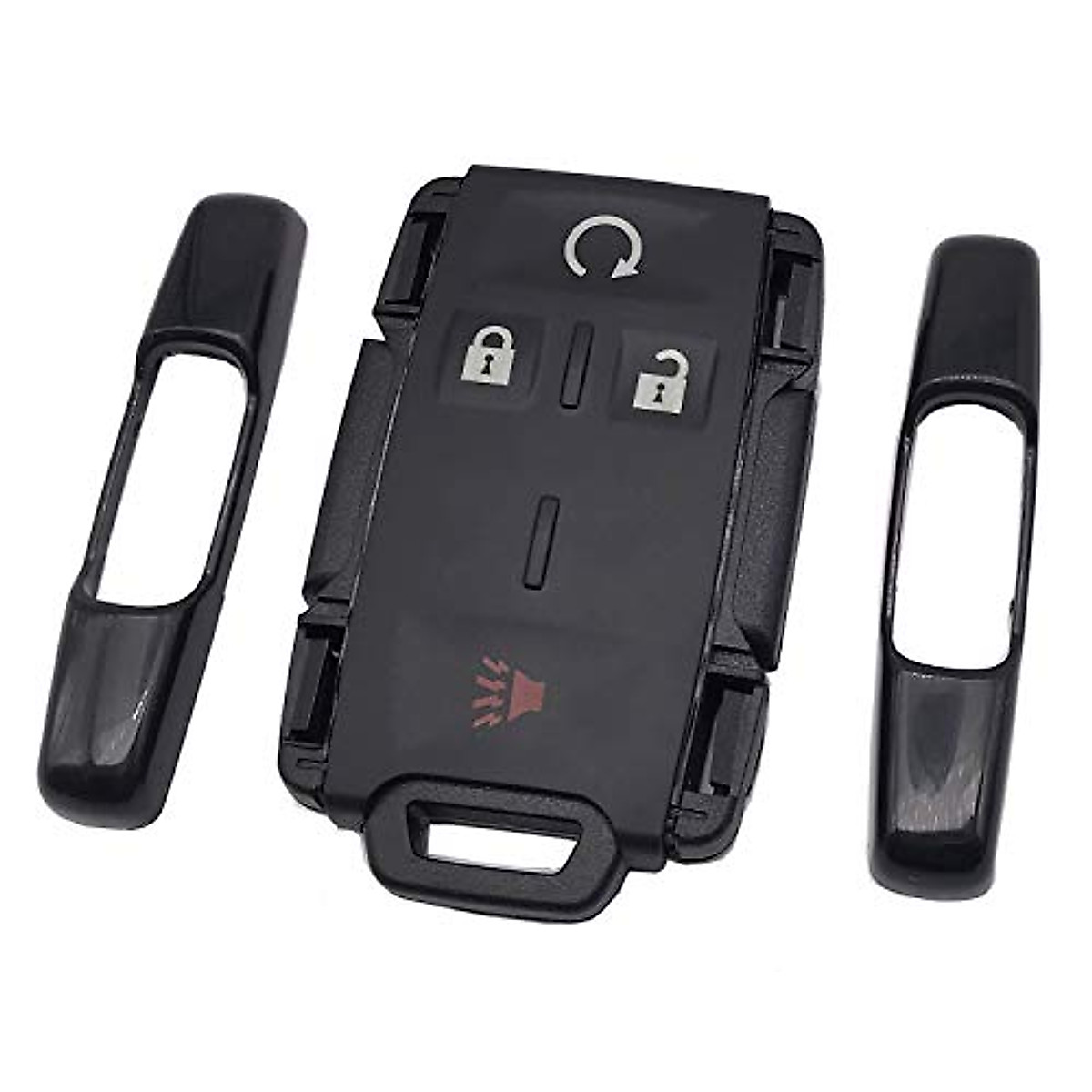 Smart Key Fob Shell Case Fit for Chevy Chevrolet Silverado Colorado GMC Sierra Canyon M3N-32337100 Keyless Entry Remote Control Car Key Fob Outer Cover (Black)