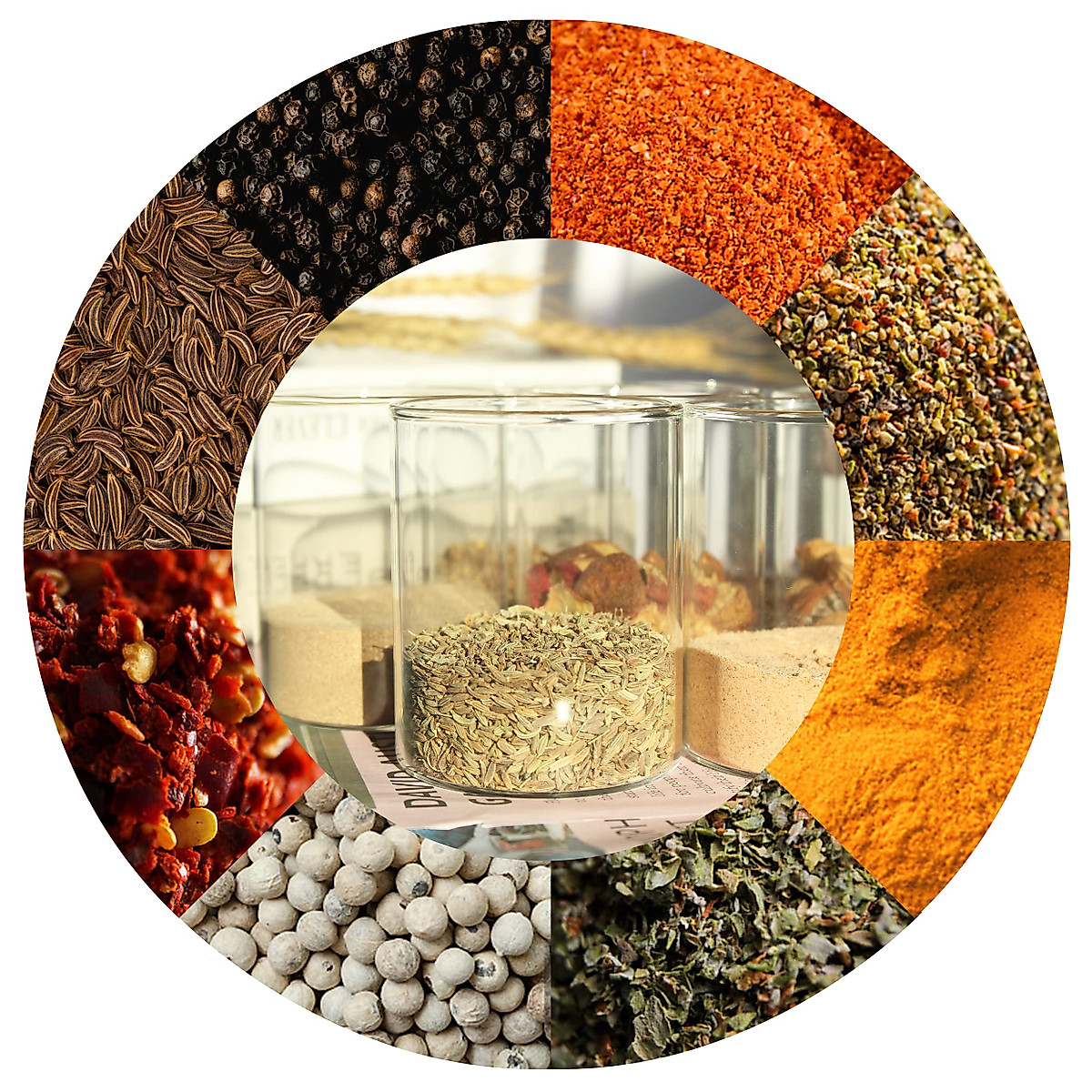 ZRRHOO 20 Pack Glass Jars with Bamboo Lids, 7.5oz Airtight Spice Jars Set with Extra Labels and Pen, for Dry Food Canisters, Spice, Coffee, Beans, Candy, Nuts, Herbs