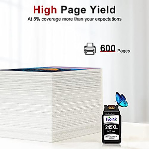 Printer Ink 245 Black XL Ink Cartridge for Canon Pixma PG-245 PG-245XL PG 245 XL PG 243 PG-243 Fine Cartridge Replacement for Cannon MX490 MX492 MG2522 TS3100 TS3122 TS3300 TS3322 TS3320 TR4520