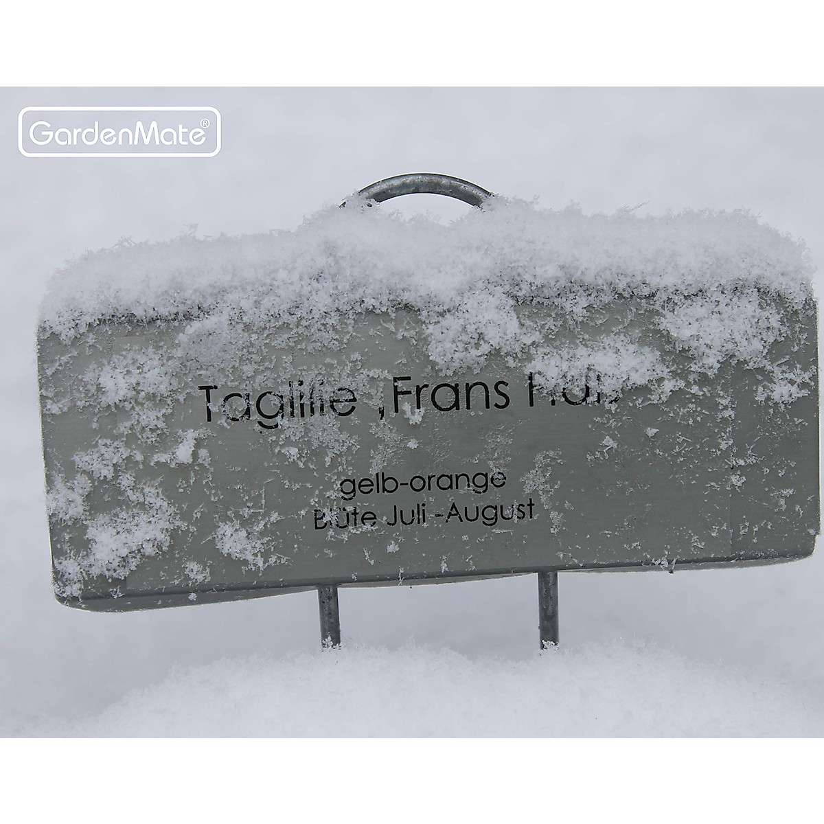 GardenMate 50-Pack Weatherproof Large Zinc Metal Plant Labels, Height 11.5", Label Area 3 1/2 x 1 1/4"