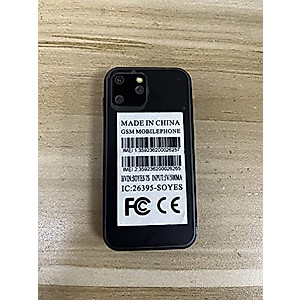 Hipipooo Super Small Mini Smartphone 3G Dual SIM Mobile Phone 1GB RAM 8GB ROM Android 6.0 Unlocked Kids Phone Pocket Cellphone (Black)