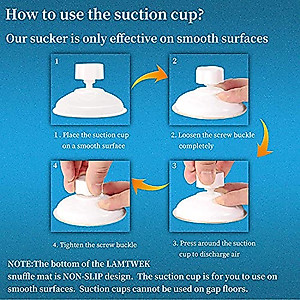 LAMTWEK Snuffle Mat for Dogs, 17" x 21" Dog Snuffle Mat Interactive Feed Game for Boredom, Encourages Natural Foraging Skills and Stress Relief, Easy to Fill Machine Washable