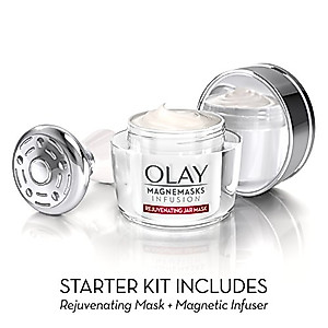 Face Mask by Olay Magnemasks Infusion - Korean Skin Care Inspired Deep Hydration, Rejuvenating Face Mask for Fine Lines & Sagging Skin - Starter Kit