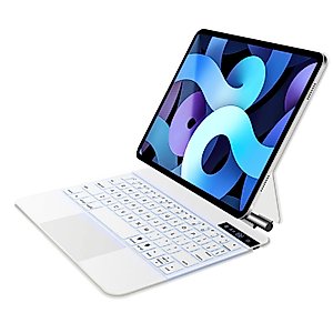 Tiaota Magnetic Keyboard Case for iPad Pro 11/10.9‑inch (3rd/2nd gen and ipad Air 5th gen), Magic Keyboard Case with iPadOS Shortcuts, Floating Cantilever Stand, with Backlit, Multi-Touch Trackpad