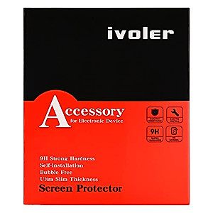 [4 Pack] iVoler Screen Protector Tempered Glass for Fitbit Sense/Versa 3, Hard PC case with Bumper Cover Sensitive Touch Full Coverage Protective Case for Sense/Versa 3 Smart Watch, Transparent