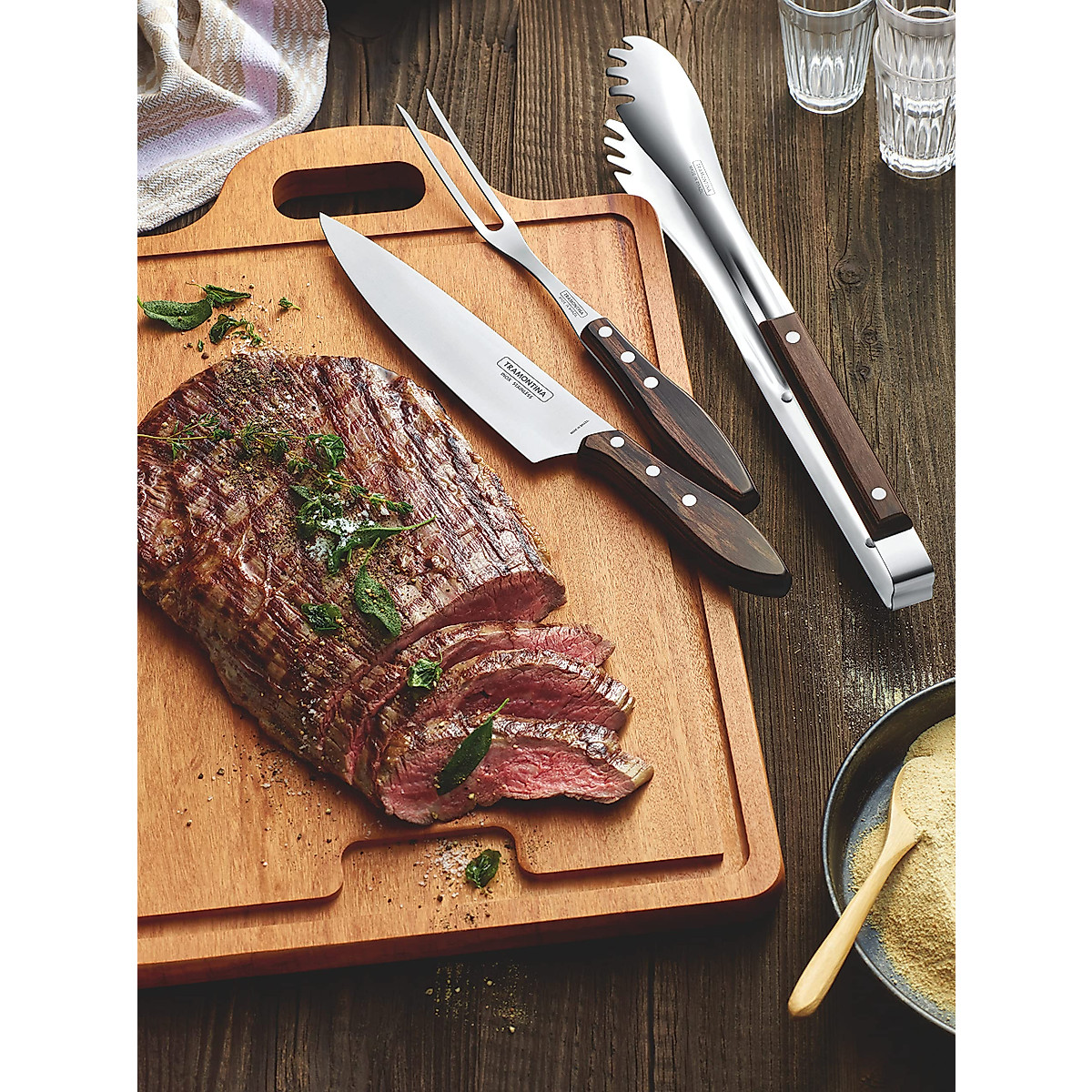 Tramontina 29899/267 Barbecue Set - Light Black (3-Piece)