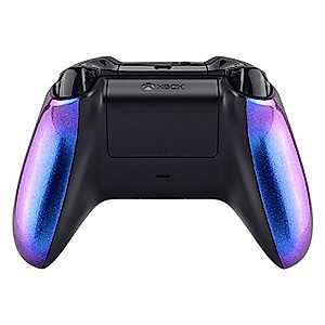 eXtremeRate Chameleon Top Shell Front Housing Faceplate Replacement Parts with Side Rails Panel for Xbox One X S Controller