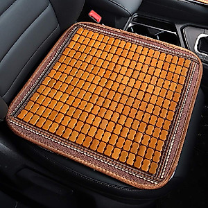 Maricome Bamboo Chair Cushions Summer Car Seat Cushion Seat Pad, Breathable Anti-Slip Size 45X45CM (1)