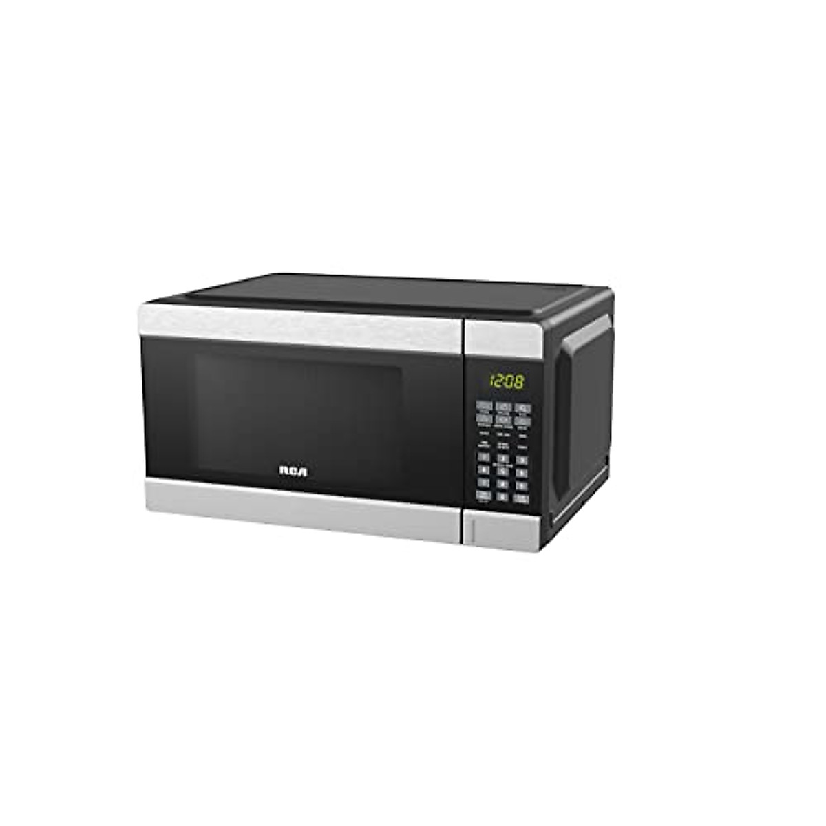RCA RMW1178 1.1 Cu Ft Stainless Steel Countertop Microwave Oven, Multi Function, Programmable, 1000W, residential kitchen, Stainless