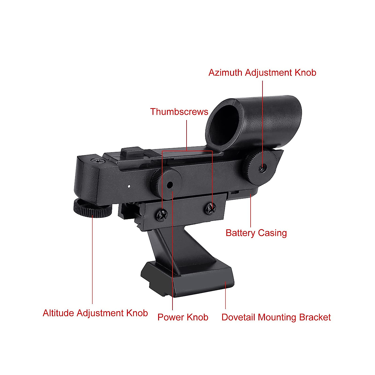 SVBONY Red Dot Finderscope, Star Pointer Compatible for Celestron 80EQ 80DX 90DX SE SLT Astronomical Telescopes, Astronomical Telescope Accessories with Slide-in Bracket
