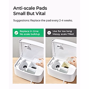 Homvana 12 Pieces Humidifier Filter Pads Mineral Absorption Pad for Warm Mist Humidifier H112, H112S, H111, H111S