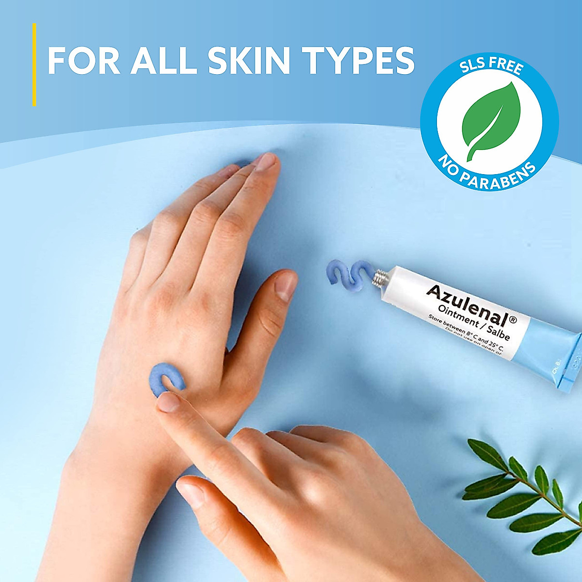 Azulenal Ointment with Guaiazulene | Wound and Healing Ointment for Diaper Rashes, Itches, Cuts, Burns, & Sore Nipples | Suitable for Use for Babies and Nursing Mothers | Made in Europe