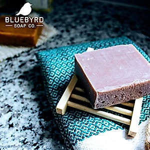 Bluebyrd Soap Co. Lumberjack Pumice Bar Soap for Men | Mens Natural Scrub Bar For Hands, Feet, & Body | Gritty Loofah Soap Bar | Pine Forest Scent Exfoliating Bar Soap (LUMBERJACK)