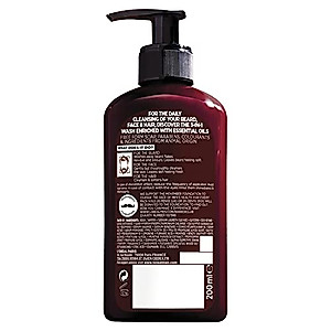 L’Oréal Paris Men Expert Cleansing 3-in-1 Beard, Face & Hair Wash 200ml, Barber Club Wash With Cedarwood Essential Oil, Deeply Cleanses and Removes Beard Flakes