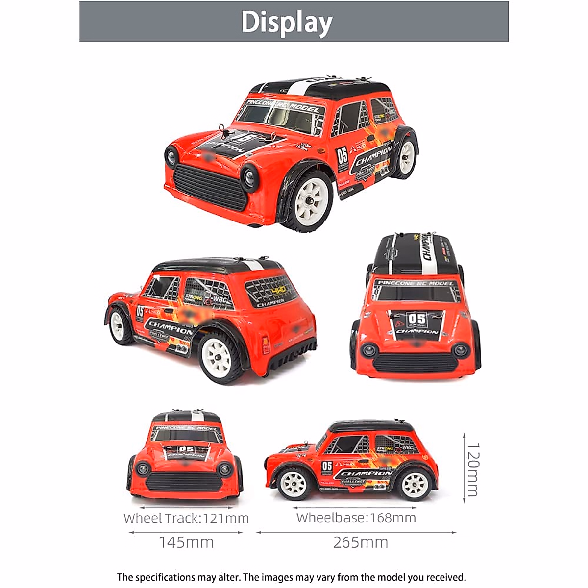 QIYHBVR RC Rock Crawler 4WD Remote Control Truck for Adults and Kids - 1/16 Scale Off Road RC Truck Hobby Grade High Speed Electric Monster Trucks