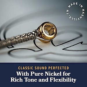 Stringjoy BR1046 Broadways Electric Pure Nickel Guitar Strings, 10-46 Classic Light Gauge, Durable, Guitar Strings for Enhanced Tone & Smooth Play, Electric Guitar Strings 6 String Set