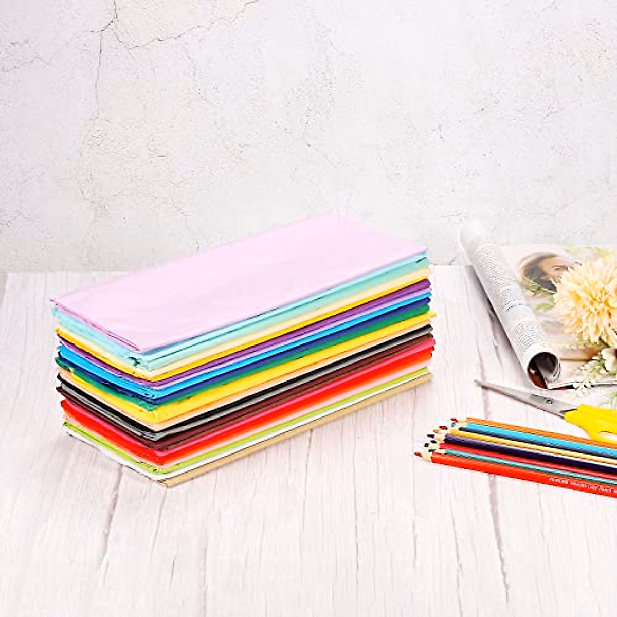 MECCANIXITY 20 Sheets Large Gift Wrap Tissue Paper Pastel Bulk Brown 20 x 26 inch for Gift Bags Wrapping, Wedding, Party, Favor Decor, DIY Crafts