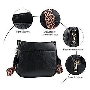 Freie Liebe Guitar Strap Crossbody Bags for Women Faux Leather Crossbody Purses Large Designer Sling Handbags
