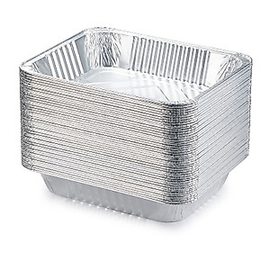 TINTUB 30 Pack 9x13 Aluminum Disposable Foil Pans-Half Size Steam Table Pans - Cookware for Baking,Grilling,Roasting,Prepping Food