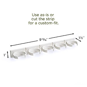 Crazy Chef Spice Clips Spice Gripper Clips Strips Cabinet Holder - Spice Organizer Holds 30 Spice Jars - Pantry and Inside Cabinet Organization 3M Adhesive Strength